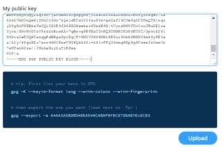 How to share an OpenPGP public key easily in three steps!