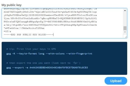 How to share an OpenPGP public key easily in three steps!