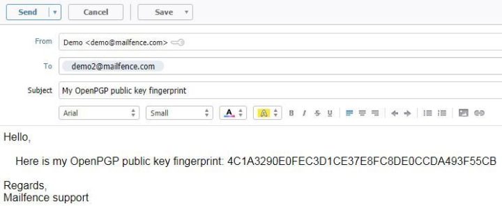 How to share an OpenPGP public key easily in three steps!