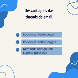 O que é uma thread de email e quando usar este recurso?